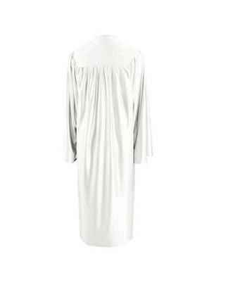 Shiny White Choir Robe - Churchgoers